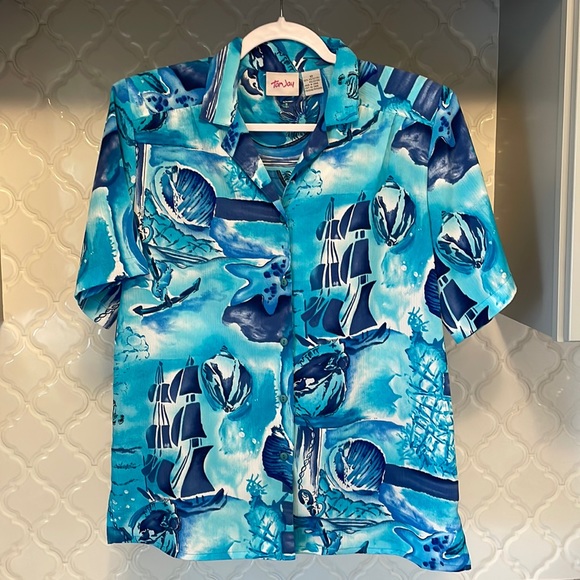TanJay | Tops | Vintage Tanjay Shortsleeve Shirt | Poshmark